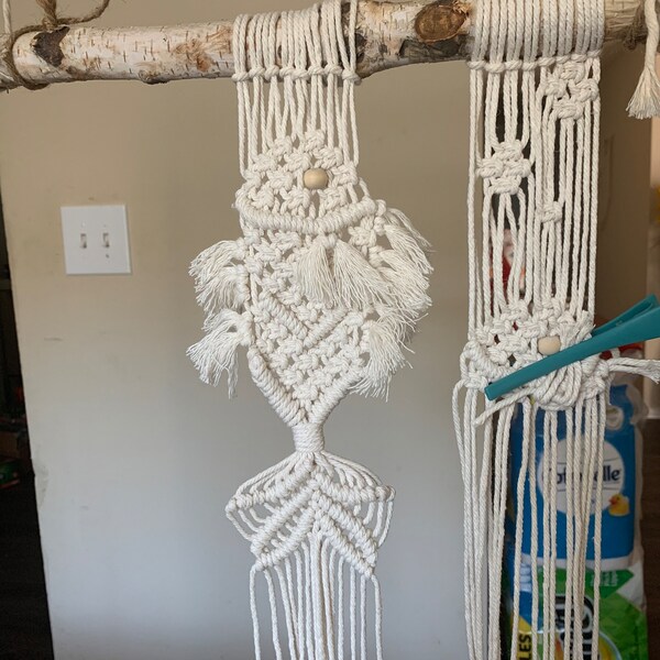 DIY Macrame Kit, Fish Macrame Wall Hanging Kit, Macrame Pattern ...
