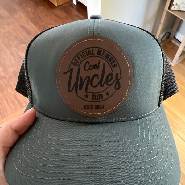 Cool Uncle Hat, Promoted to Uncle Gift, New Uncle Trucker Hat, Uncle ...