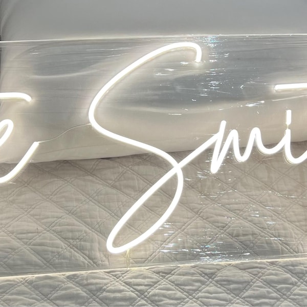 Custom Selfie Mirror LED Neon Sign | Wedding Mirror Wall Art Neon Light ...