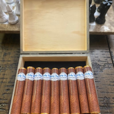 Personalized It's A Boy Chocolate Cigar Favor Wrappers for Rolo's Candy ...