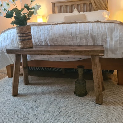 Rustic Wooden Display Bench - Etsy