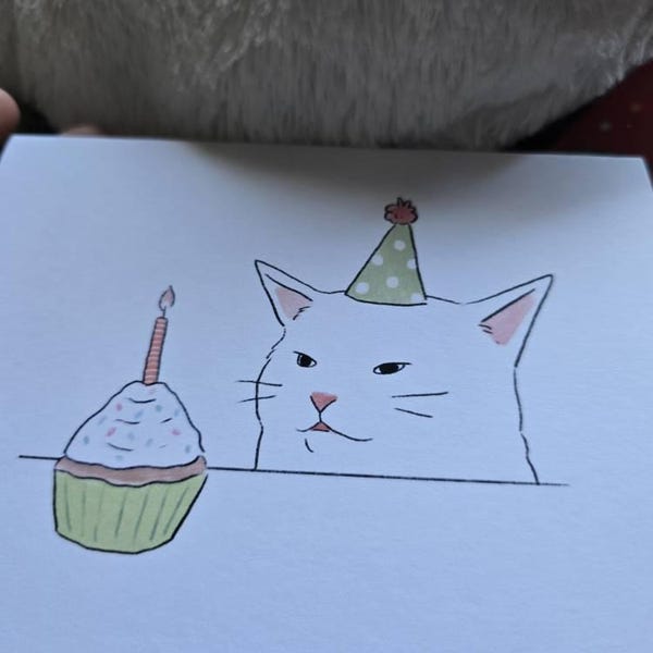 Pope Cat Meme Card, Croc Cat Meme, Funny Cat Card, Marriage Pun ...