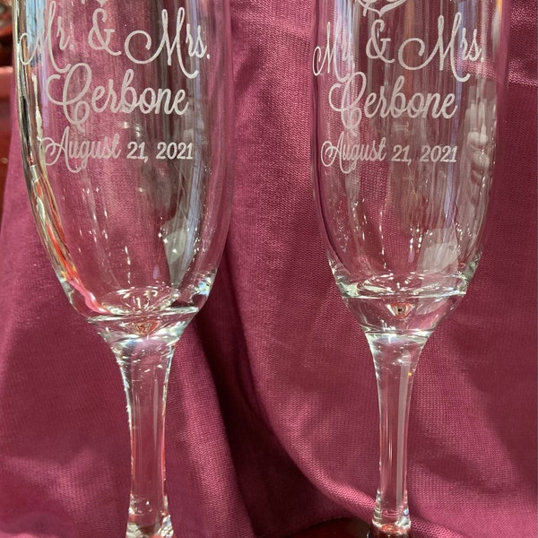 Personalized Anchor Champagne Flutes Wedding Toasting Flutes Set of 2 ...