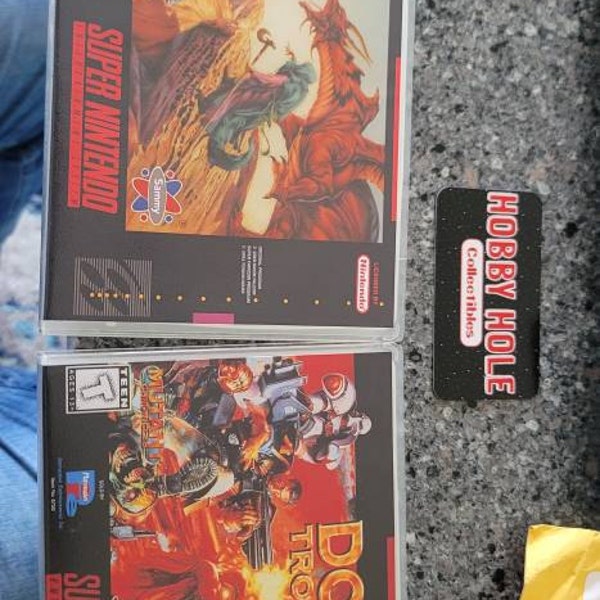 Super Nintendo or Super Famicom (PAL/JPN) Custom Game Cases. 100’s of ...