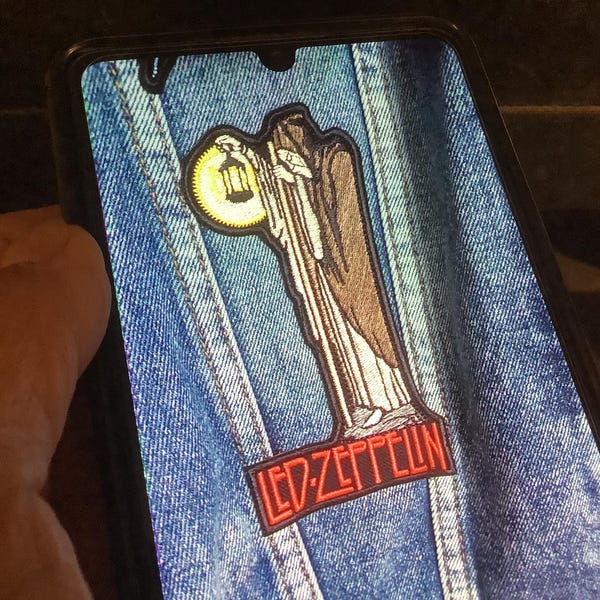 Led Zeppelin Music Band, Embroidered Patch, Led Zeppelin Iron on Patch ...