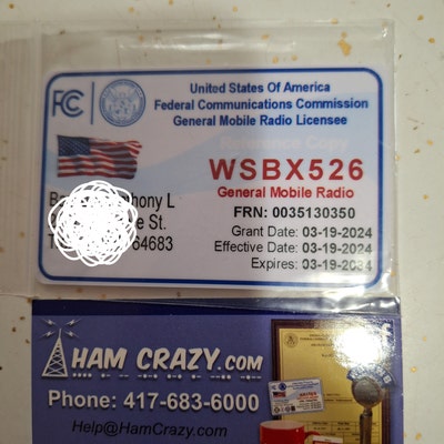 Amateur Radio License Plaque Gold & Black on Mahogany FCC Ham License ...