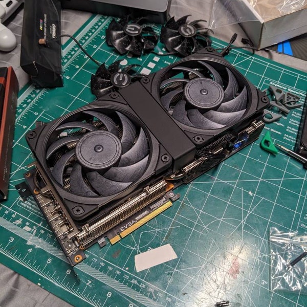 MSI Suprim X RTX 4090 Video Card Fan Shroud Deshroud 120mm Fan Bracket ...