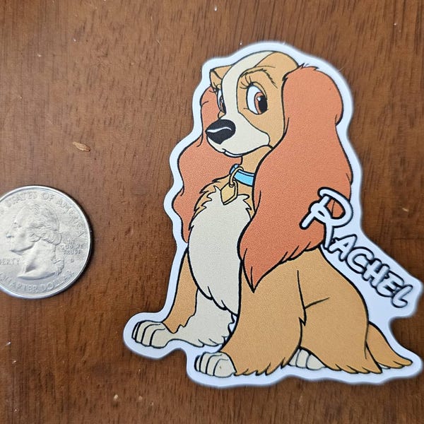 Personalized All Dog Characters Disney Cruise Magnet, Lady and the ...
