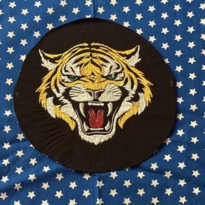 Realistic Tiger Head Embroidery Design Lifelike Animal Face Pattern for ...