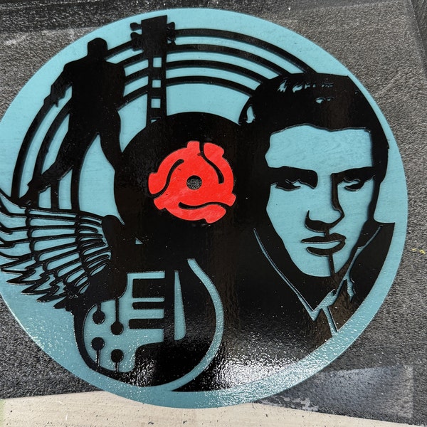 Elvis - Elvis Presley - Laser Cut Vinyl LP Record Template (FILES ...