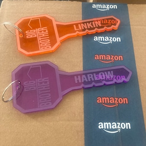 Personalized All Star Red Big Brother Keys - Etsy