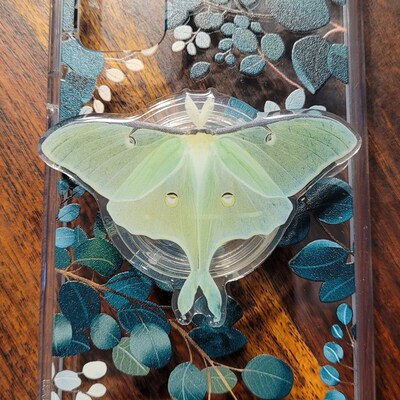 Luna Moth Phone Grip-rare Butterfly Phone Stand-monarch-swallowtail ...