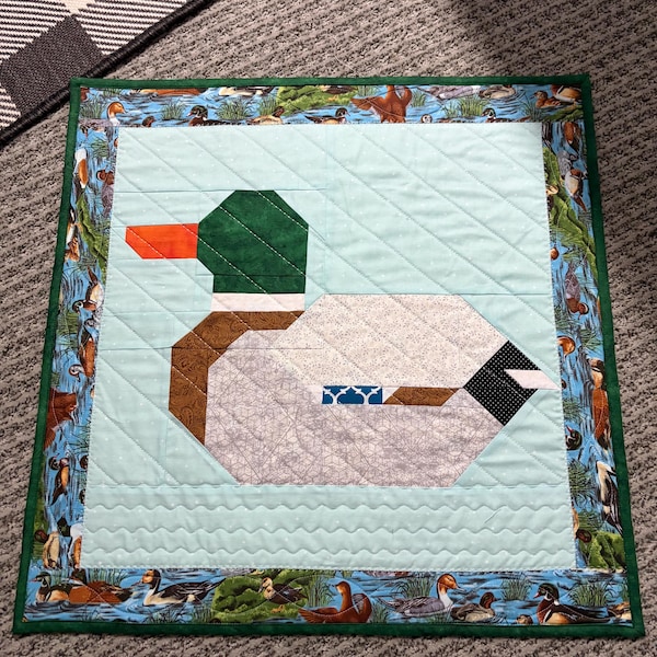 Mallard Duck Animal Camping Hunting Quilt Block PDF Pattern ...