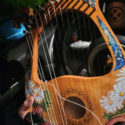 24 String Mega Size Jewish Lyre Harp King David Lyre Harp - Etsy