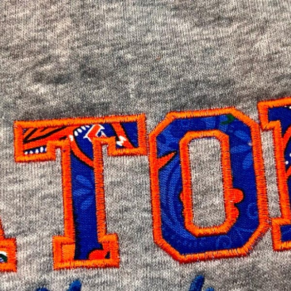 Varsity College Applique Embroidery Designs Font Numbers 3 Sizes ...