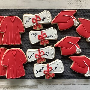 Graduation Cap, Diploma, and Gown Cookie Cutter Set Grad ...