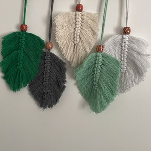 DIY Autumn Leaf Macrame Wall Hanging Kit Video Tutorial Make Your Own ...