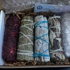 White Sage Smudge Kit With Crystal Gift Set, Selenite and Black ...