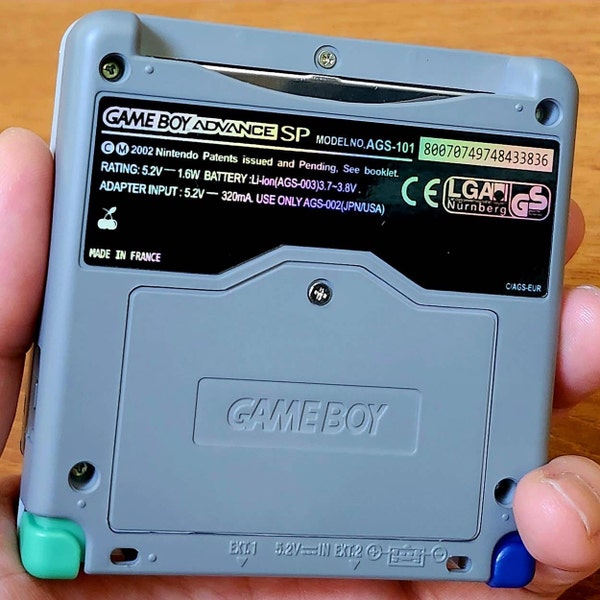 Gameboy Advance Sp Holographic Back Stickers - Etsy