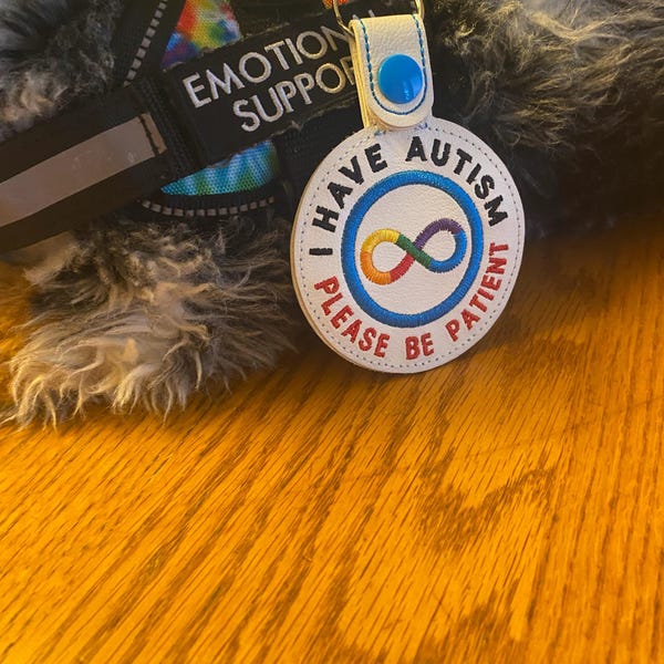 Autism Awareness, Autism Bag Tag, Autism Alert for Backpack, Autism Tag ...