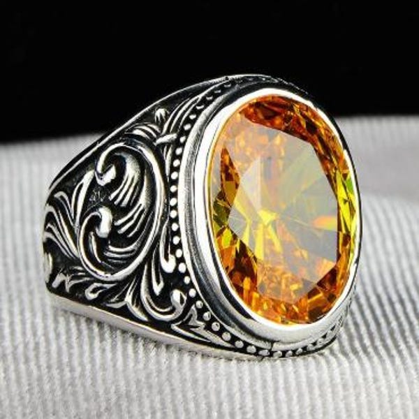 Men Silver Solomon Signet Ring, Prayer Box Secret Ring, King Solomon ...
