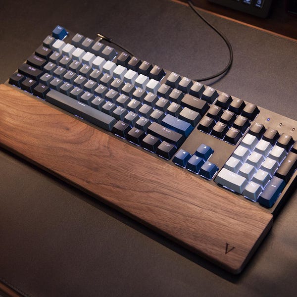 Personalized Luxurious Walnut Keyboard Wrist Rest, Mechanical Keyboard ...