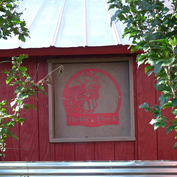 Custom Rooster – Metal Chicken Sign - Etsy