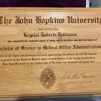 Metal Certificate Award Diploma Frame Custom Diploma Plaque - Etsy