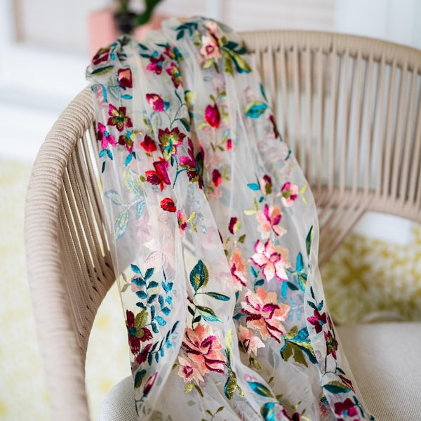 Black Wedding Veil, Black Veil, Embroidered Floral Veil, Enchanted ...