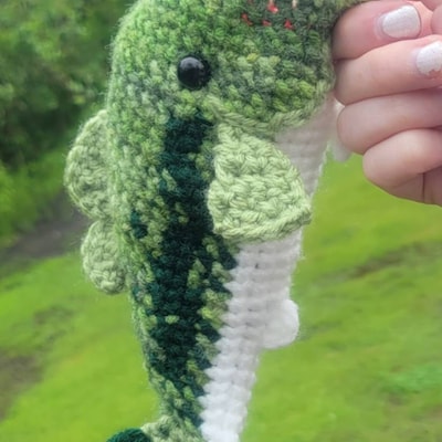 PDF Mini Largemouth Bass No-sew Amigurumi Crochet Pattern - Etsy