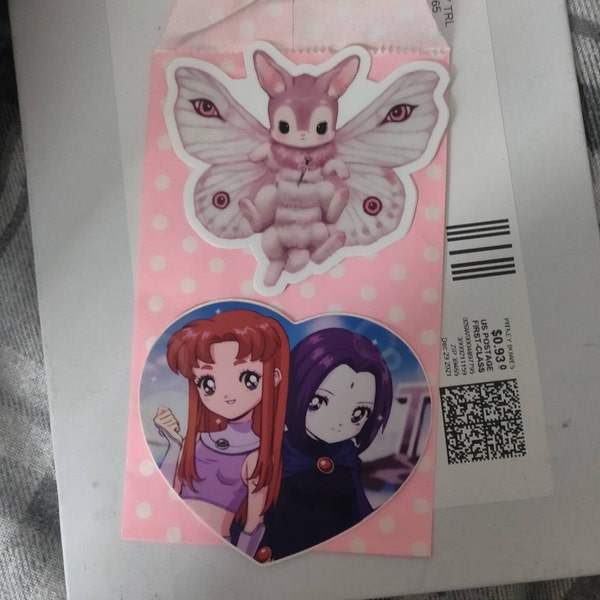 Creepy Cute Sticker Moth Rabbit | Kitsch Quirky Bunny Art on Waterproof ...