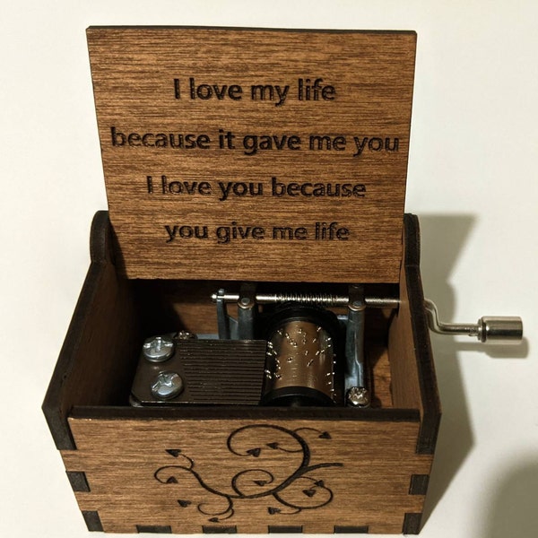 Music Box - DIY Laser Cut Files SVG - DXF - Lightburn - Case for Manual ...