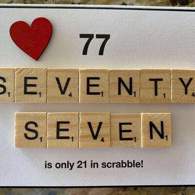 70 is Only 13 in Scrabble - Etsy