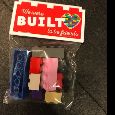 Valentines Legos or Building Block Candy Bag Label INSTANT DOWNLOAD ...