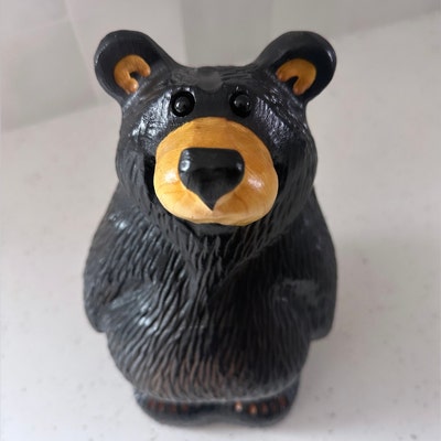 Chainsaw Carved Rail Bear - Etsy