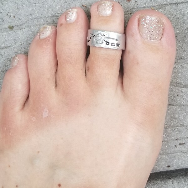 Dandelion Toe Ring Summer Jewelry Cute Toe Ring Hypoallergenic Non ...