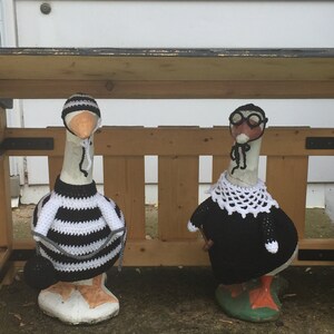 Fireman Geese Goose Outfit Crochet Lawn Geese Clothes Outdoor | Etsy