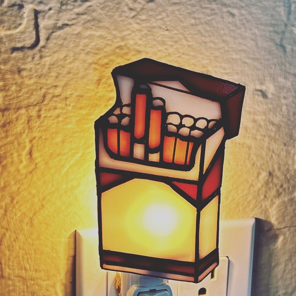 Stained Glass Lamp, Handmade Barbed Wire Lamp Shade, Plug in Ready ...
