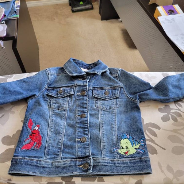 Sirenita Sebastian Machine Embroidery Design, the Little Mermaid ...