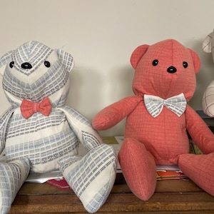 PDF Bailey Bear Memory Bear Sewing Pattern, Beginner Memory Bear Sewing Pattern, Video Tutorial ...
