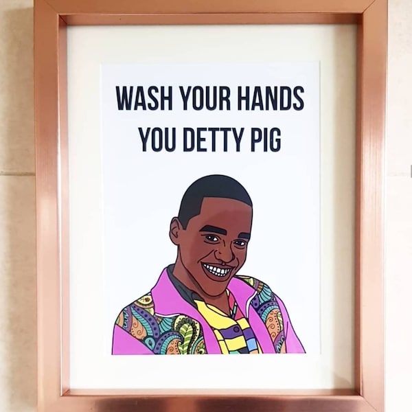 Wash Your Hands You Detty Pig Print | Sex Education Meme Eric Effiong ...