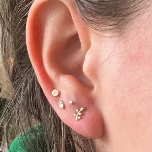 14K REAL Solid Gold Silicone Push-back Push-back Screw-back - Etsy