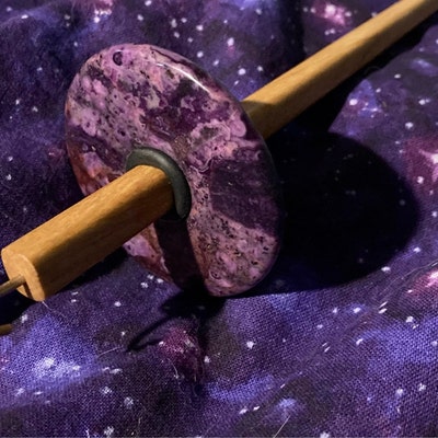 Top Whorl Drop Spindle, Fancy Stone - Etsy