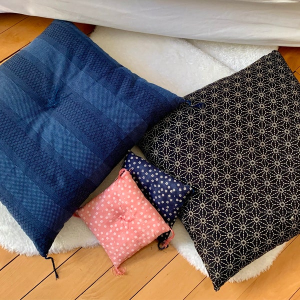Zabuton, Standard "meisen" Zabuton, Enshu Weave Fabric, Japanese ...