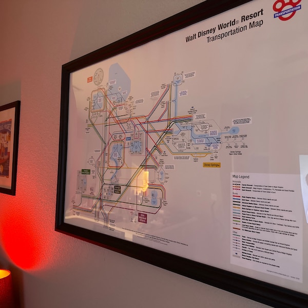 Walt Disney World Resort Map (national Park-style) With Points-of ...
