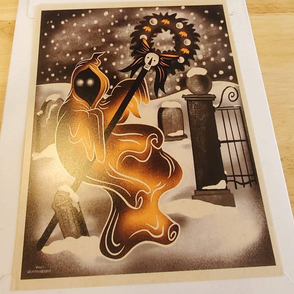 Christmas Ghost Story 8x10 Haunted Holiday Spirit Giclee Print - Etsy