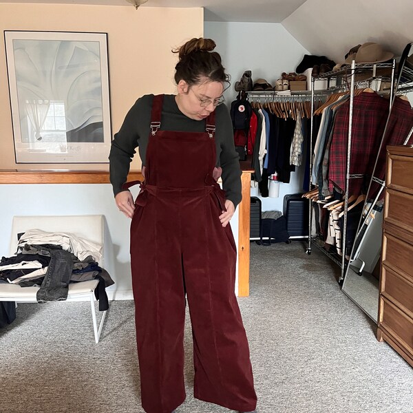 Side-tie Dungarees PATTERN - Digital Pdf + Video Tutorial, Overalls ...