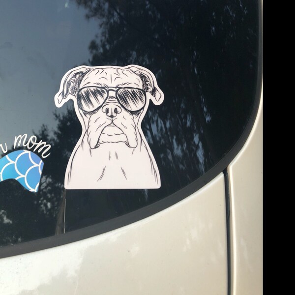 Axel the Boxer - Boxer Decal Sticker, Boxer Lover, Gifts for Dog Owner ...