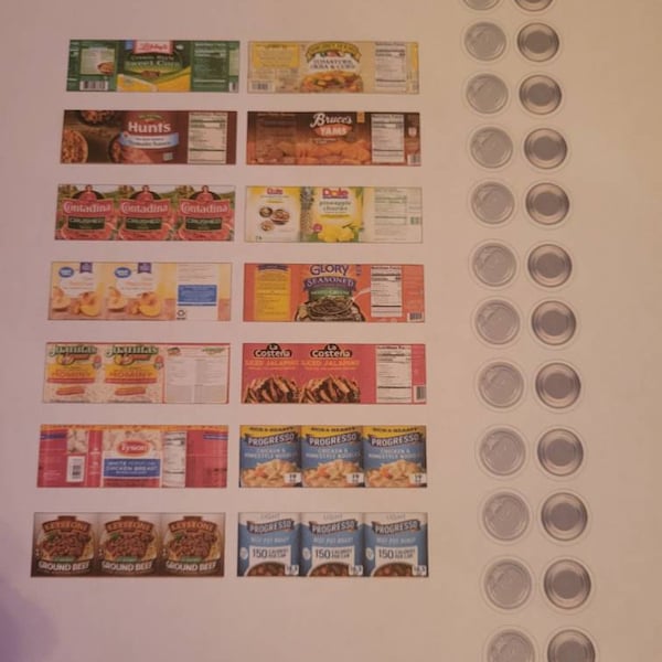 Miniature Food Mc Donalds Menu Template PRINTABLE File DOWNLOAD Digital ...