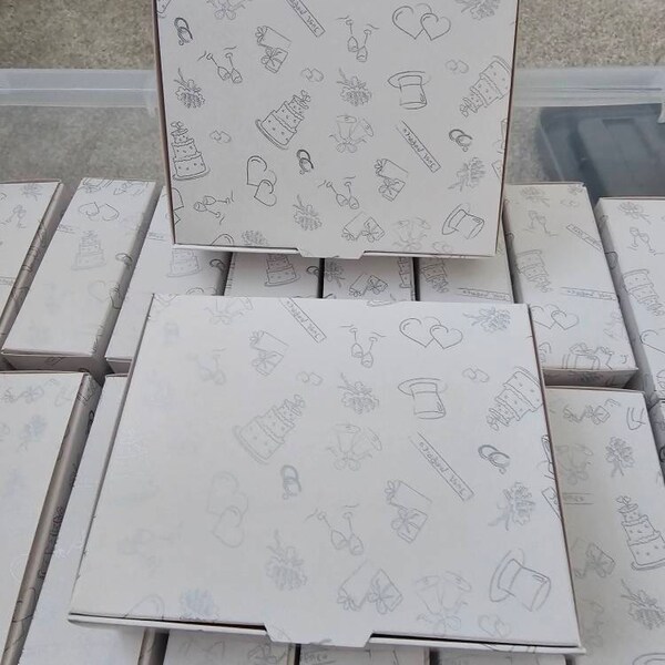 White BUDGET Party Single Slice Cake Boxes - Etsy UK